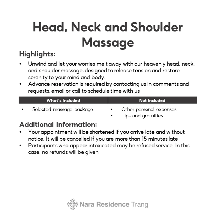 Head Neck And Shoulder Massage